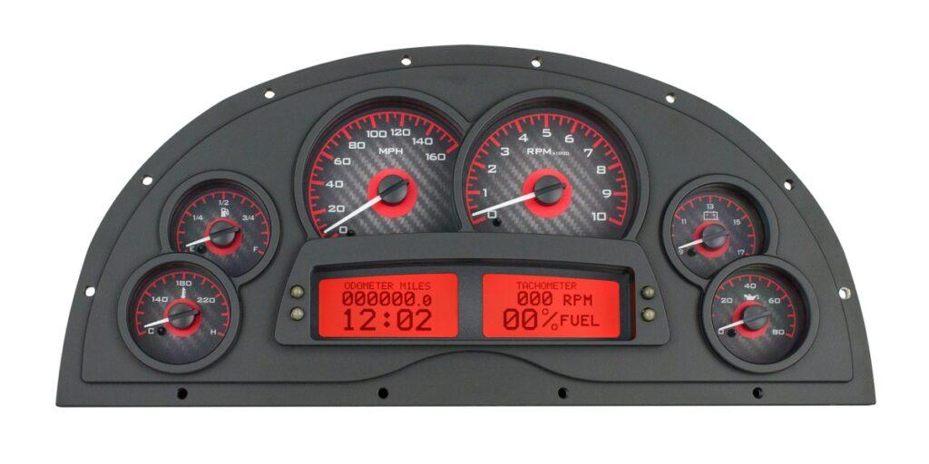 1967-69 Camaro Marquez Designs Dash VHX System, Carbon Fiber Style Face ...