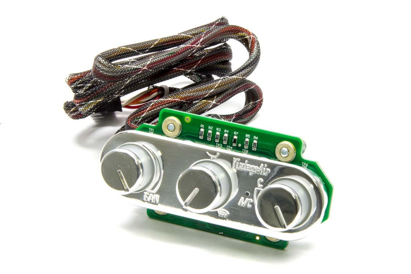 Gen IV Control Panel Horizontal Polished - Vintage Air - Classic Body Parts