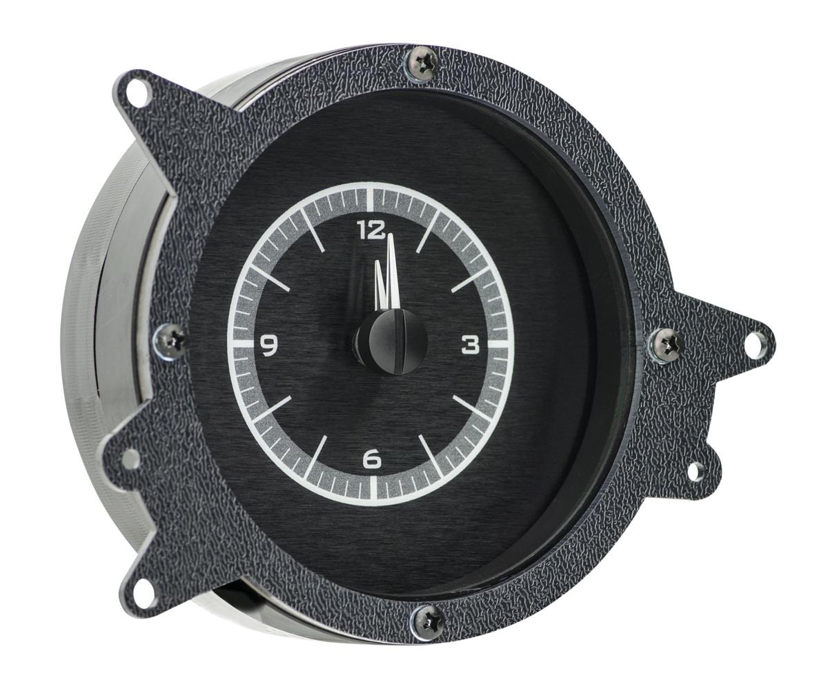 1969-70 Ford Mustang Analog Clock, Black Alloy Style Face, Red Display ...