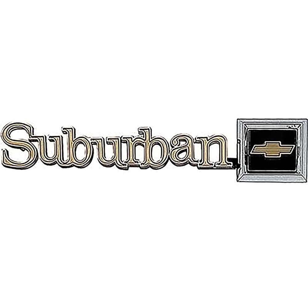 1975-88 Chevrolet Suburban, "Suburban" Emblem Rear Barn Door - OER ...