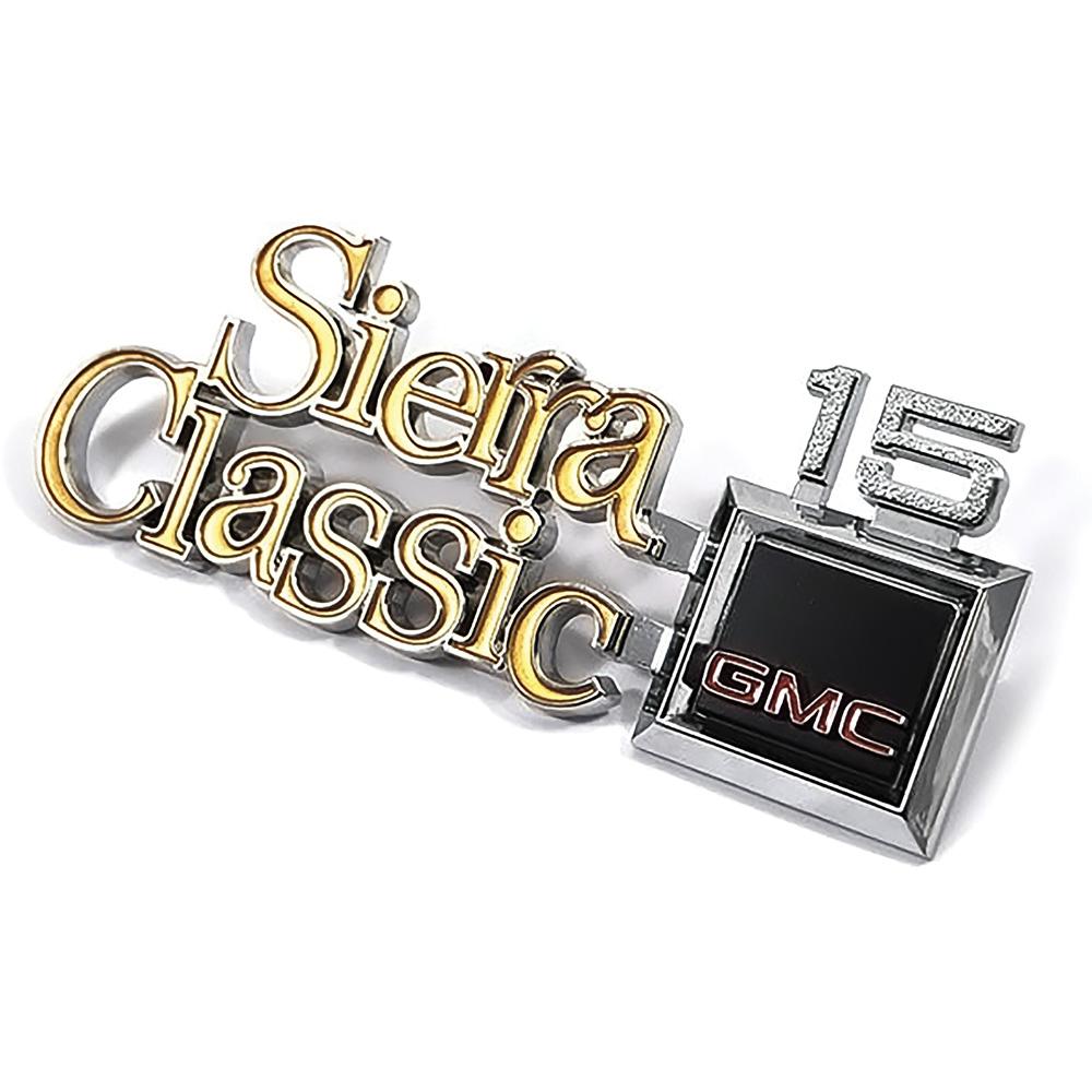 1977-80 GMC Truck Sierra Classic 15 Fender Emblem Die-Cast Each - OER ...