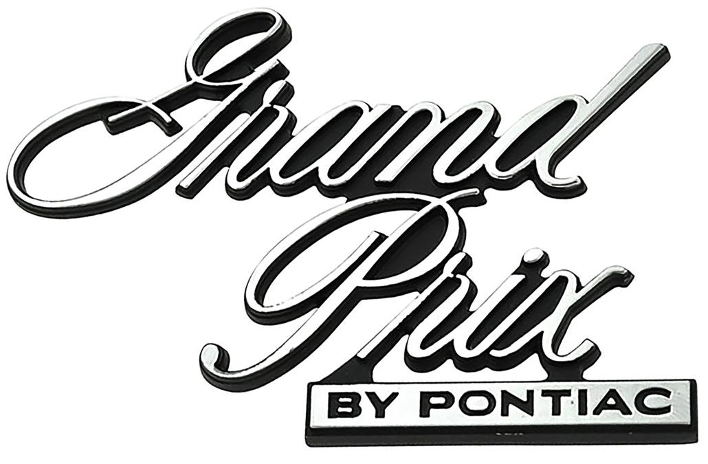 1977 Pontiac Grand Prix Header Panel Nameplate Emblem Grand Prix By ...
