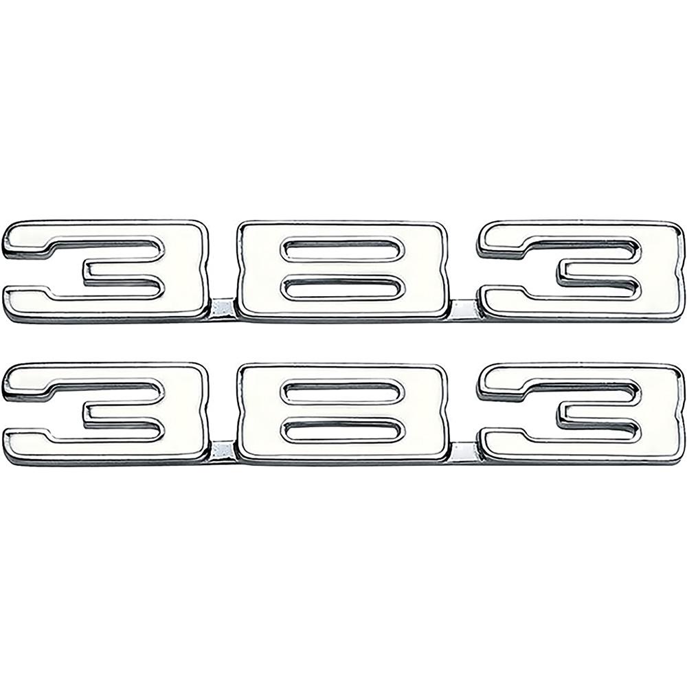1968-81 Chevrolet Classic Style "383" Front Fender Emblems Pair - OER ...