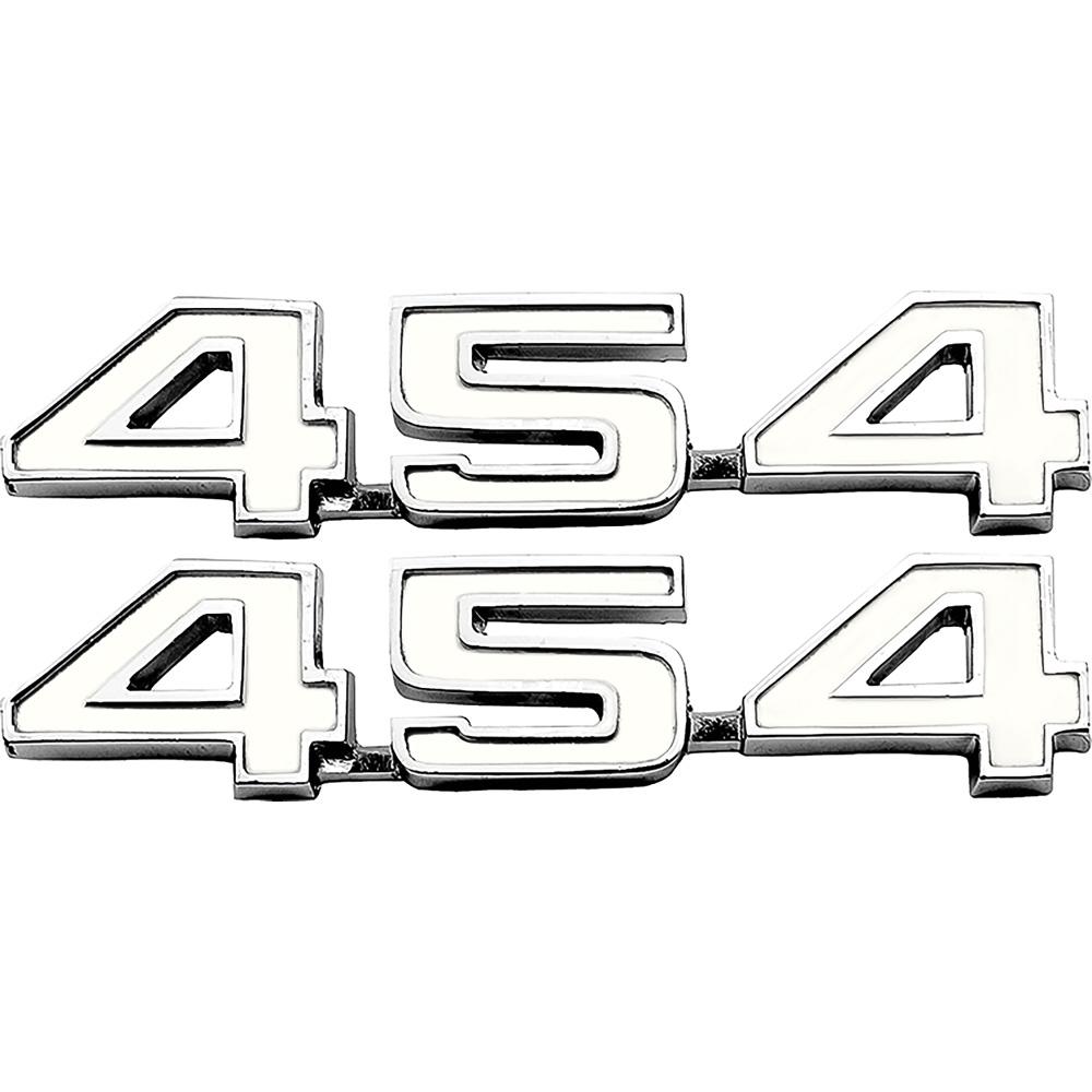 1969-74 Custom 454 Front Fender Emblem Classic Block Style Stud Mount ...
