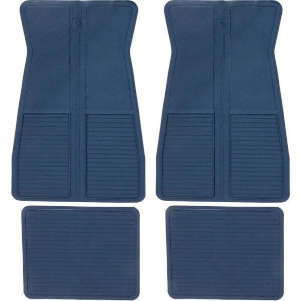 1973-87 GM Rubber Floor Mat Set With GM Logo Factory Style Set of 4 ...