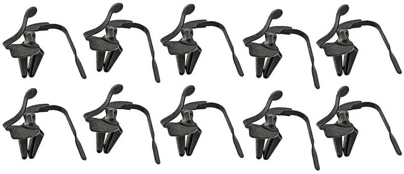 1958-81 GM Push-In Molding Clip 1-1/4" with Top Tension Spring 10 Piece ...