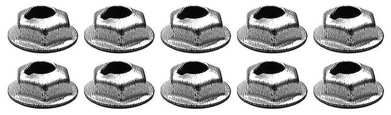 Molding Clip Retaining Pal Nut, 1/4-20 Thread Size, 5/8" Diameter ...
