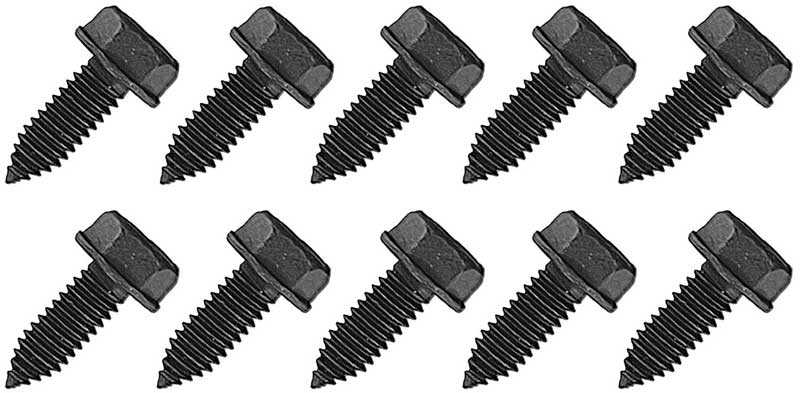Bolt, 5/16-18 x 1" Pointed Tip With Hex Washer Head, Black Phosphate ...