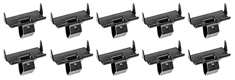 Window Felt Retainer Clip, Style 2, Slotted Push In Type, Black ...