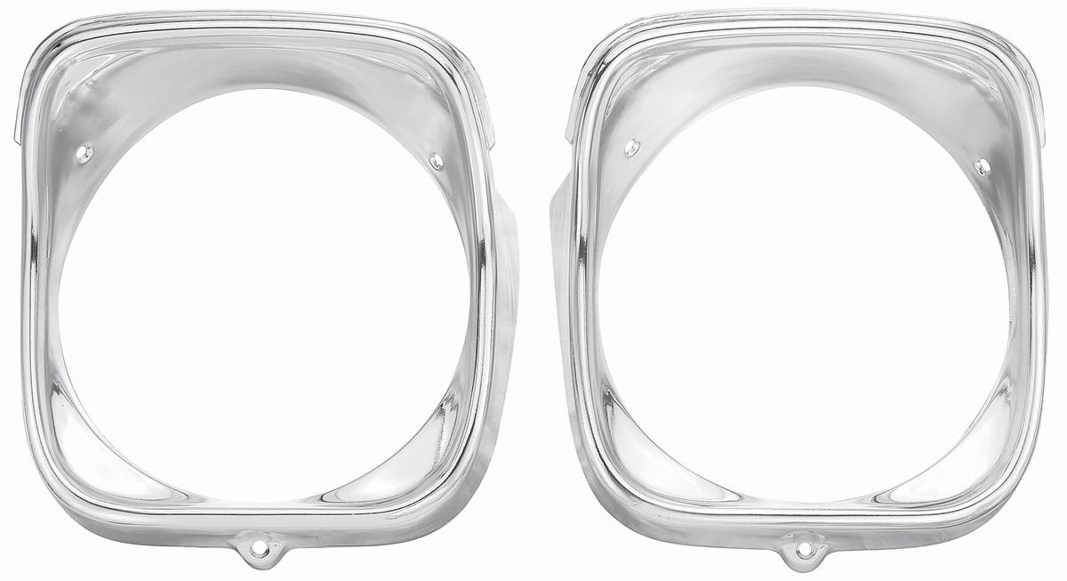 Headlamp Bezels, 1968 Chevelle/El Camino, Inner/Outer - Right - Pair ...