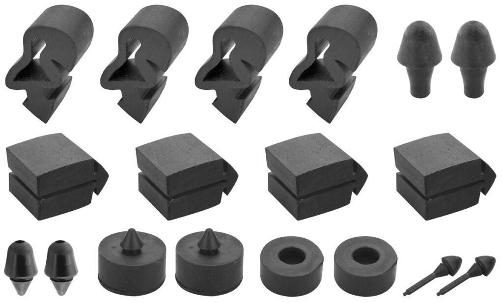 Bumper, Rubber, 65 CHEVELLE, Set - Kit - Restoparts - Classic Body Parts